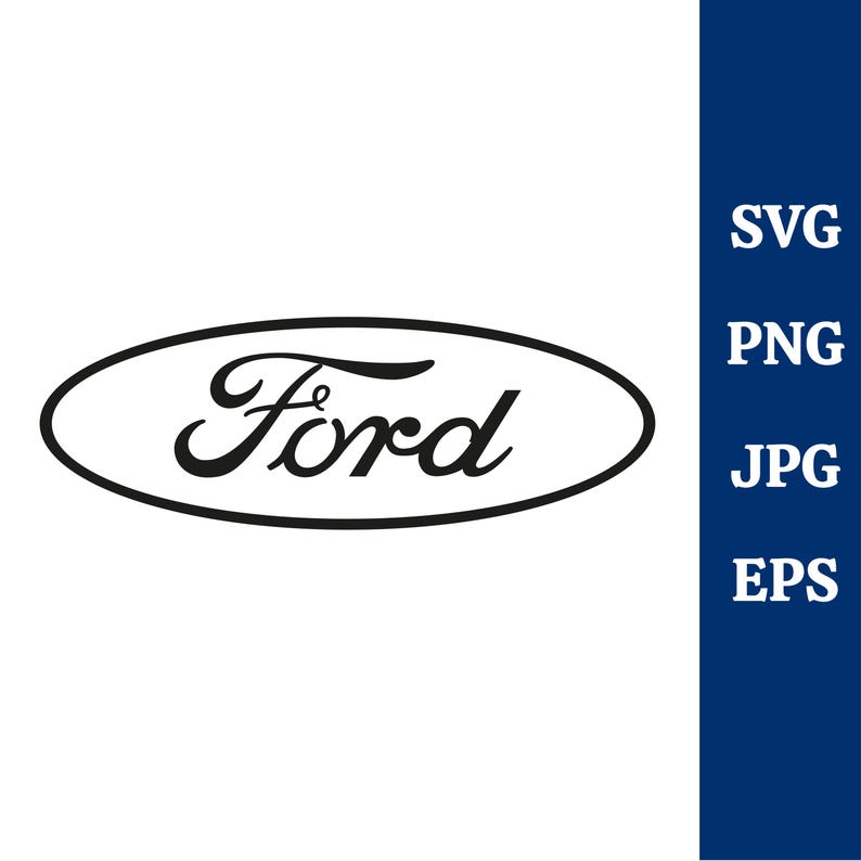 Ford Logo Svg Files for Cricut and Printing, Ford Logo Png, Cut Files ...