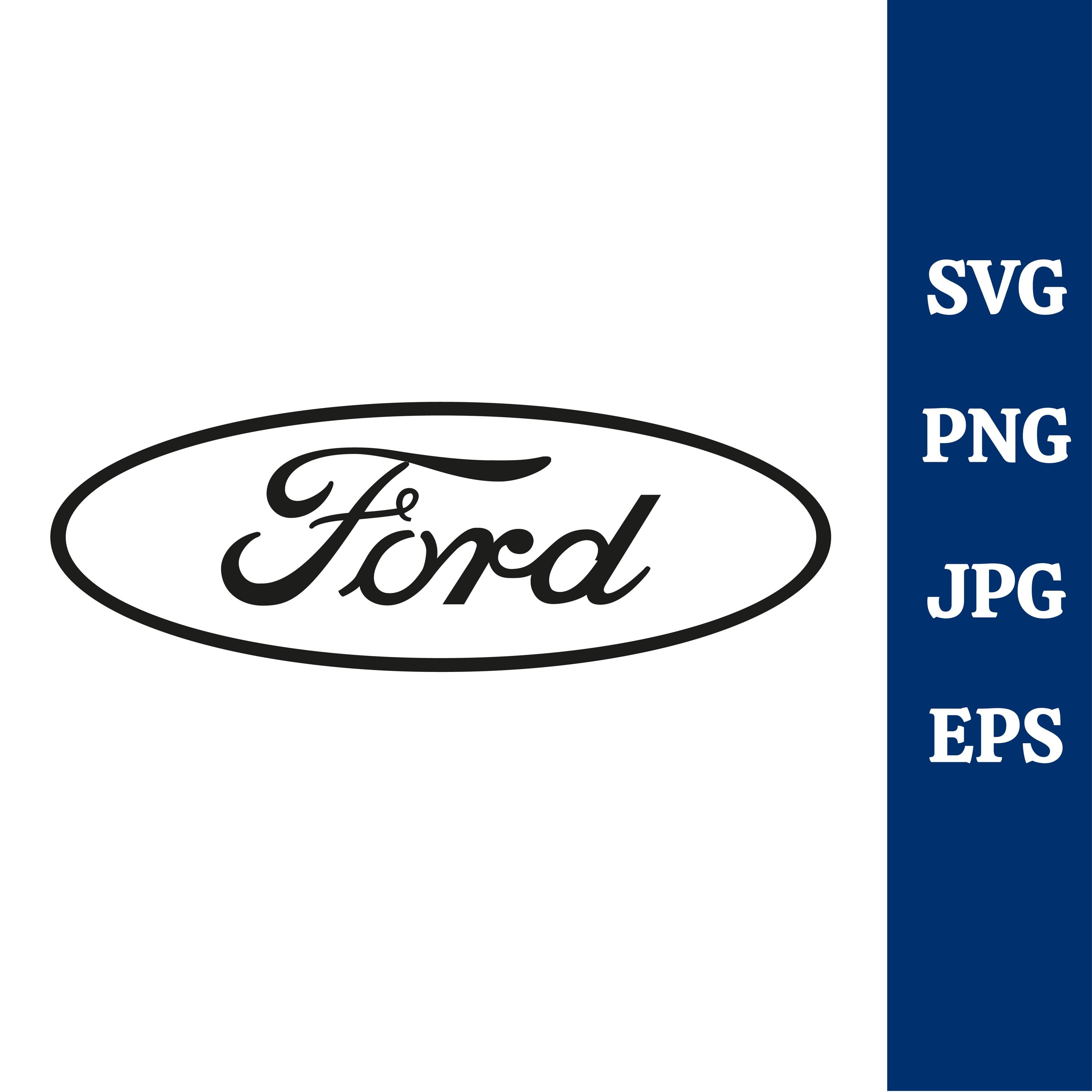 Ford Logo Svg Files for Cricut and Printing, Ford Logo Png, Cut Files ...