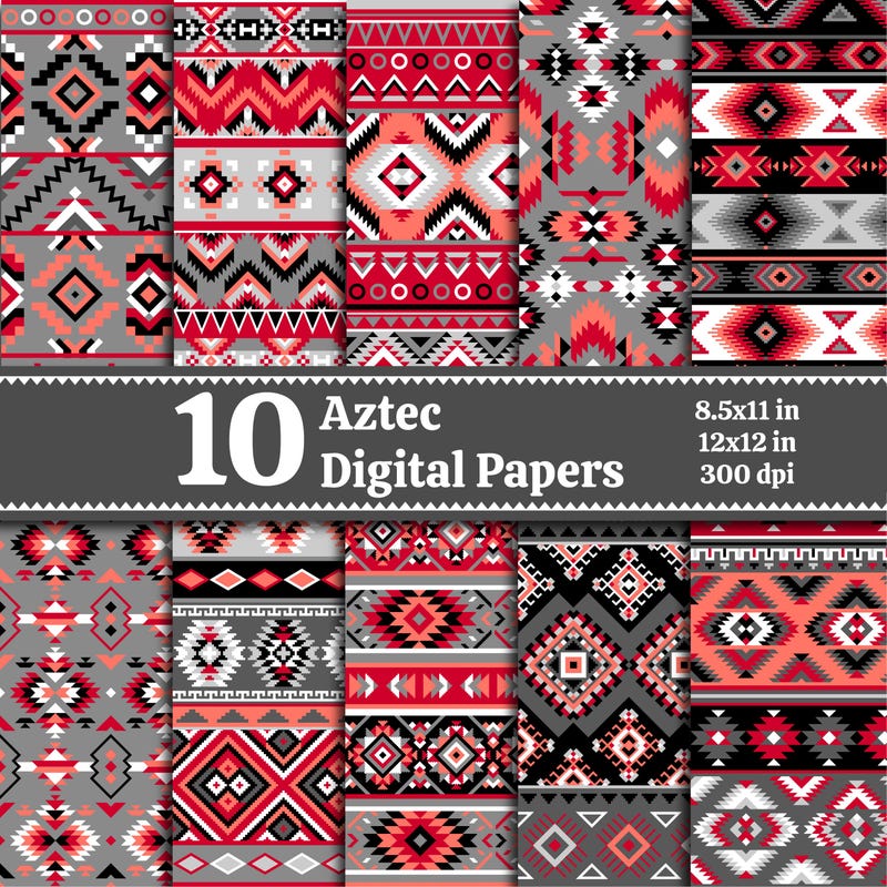 Aztec Wallpaper - Etsy