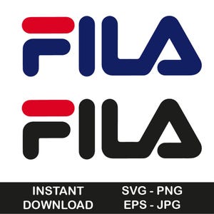 Fila Svg Files, Fila Logo Silhouette, Vector Fila Svg Clipart, Cut ...