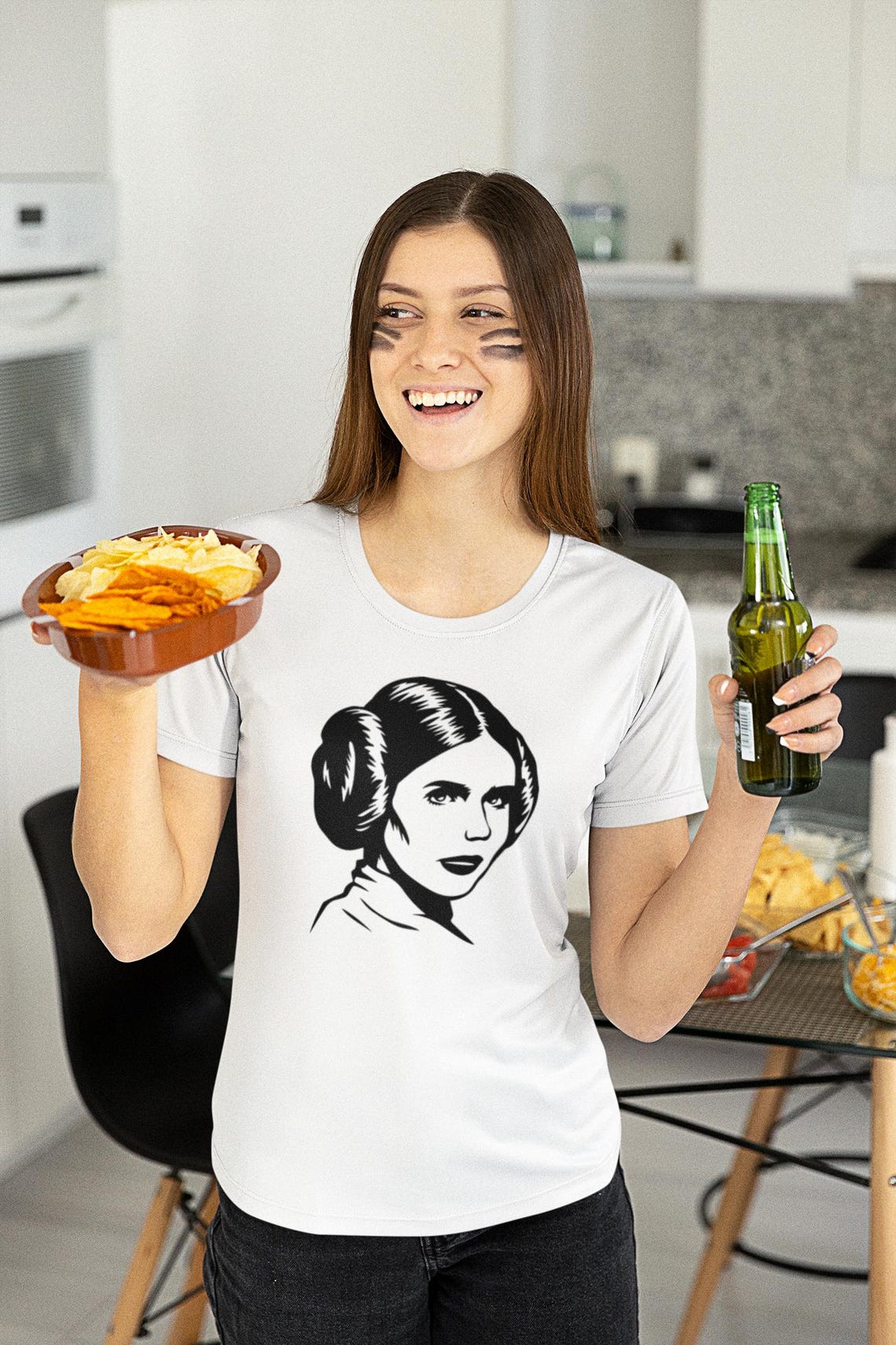 Princess Leia Svg Png, Princess Leia Silhouette Svg, Outline Princess ...