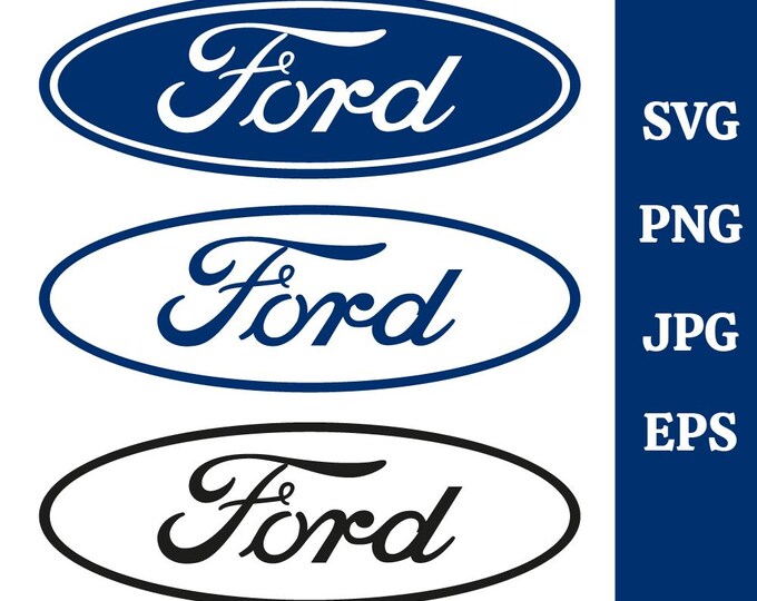 Ford Logo Svg Files for Cricut and Printing, Ford Logo Png, Cut Files ...