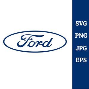 Ford Logo Svg Files for Cricut and Printing, Ford Logo Png, Cut Files ...
