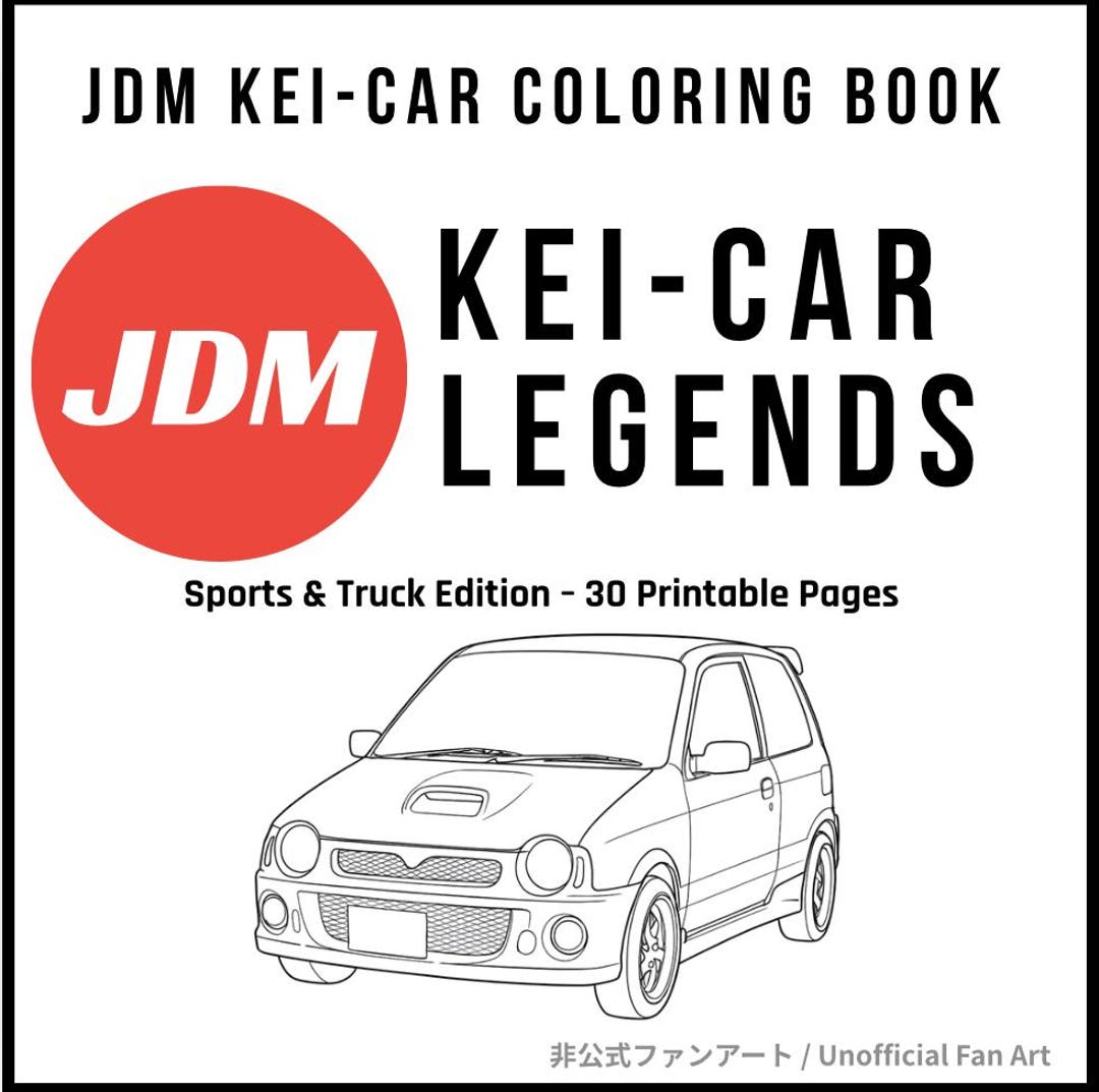 JDM Kei-car Coloring Book for Kids Adults| Sports, Trucks & Mini ...