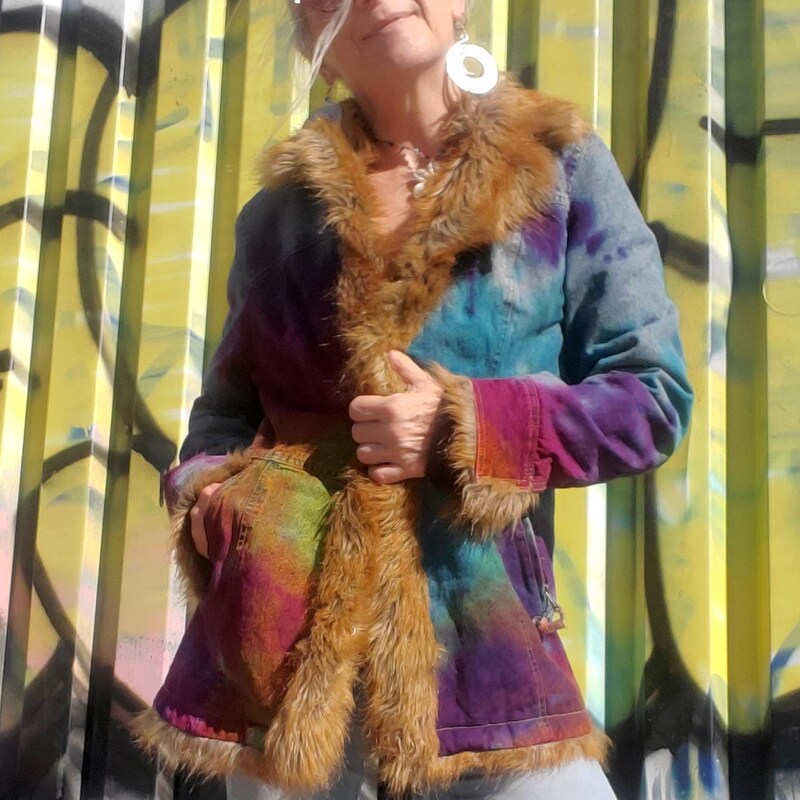 Rainbow Coat - Etsy