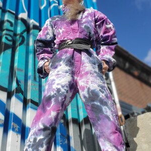Super Cool PURPLE Tie Dye Utility Suit Coveralls, XS and UP - Etsy
