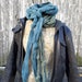 DARK RED Tie Dye Rockstar Scarf, Extra Long, Knotted - Etsy