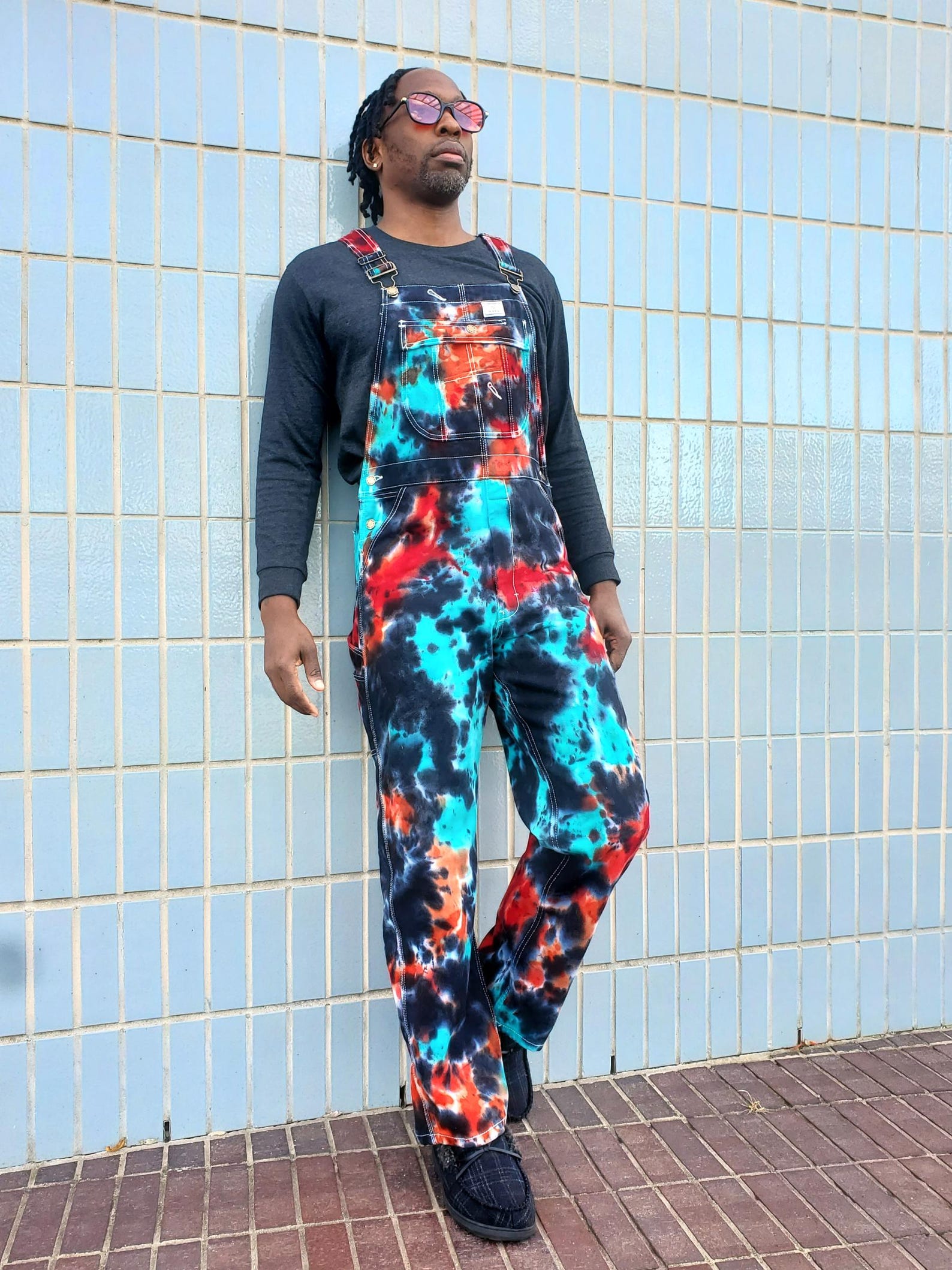 Tie Dye Musician Cotton Overalls - Etsy