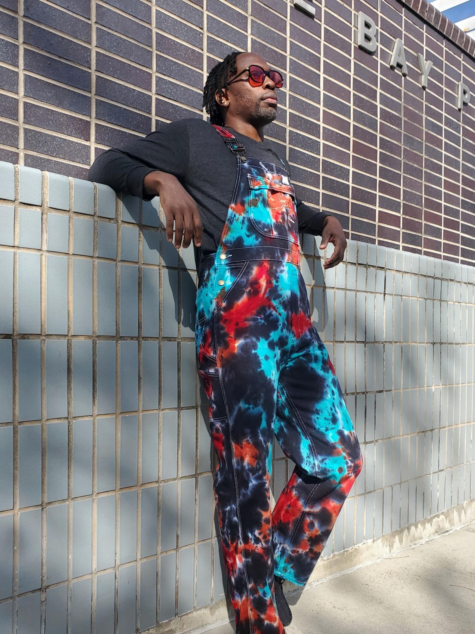 Tie Dye Musician Cotton Overalls - Etsy