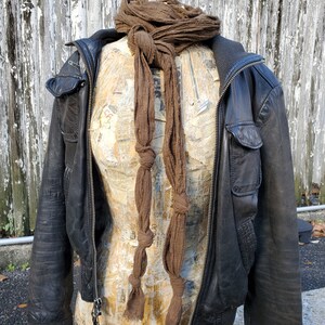 Khaki Knotted Rockstar Scarf, Custom Color Options! - Etsy