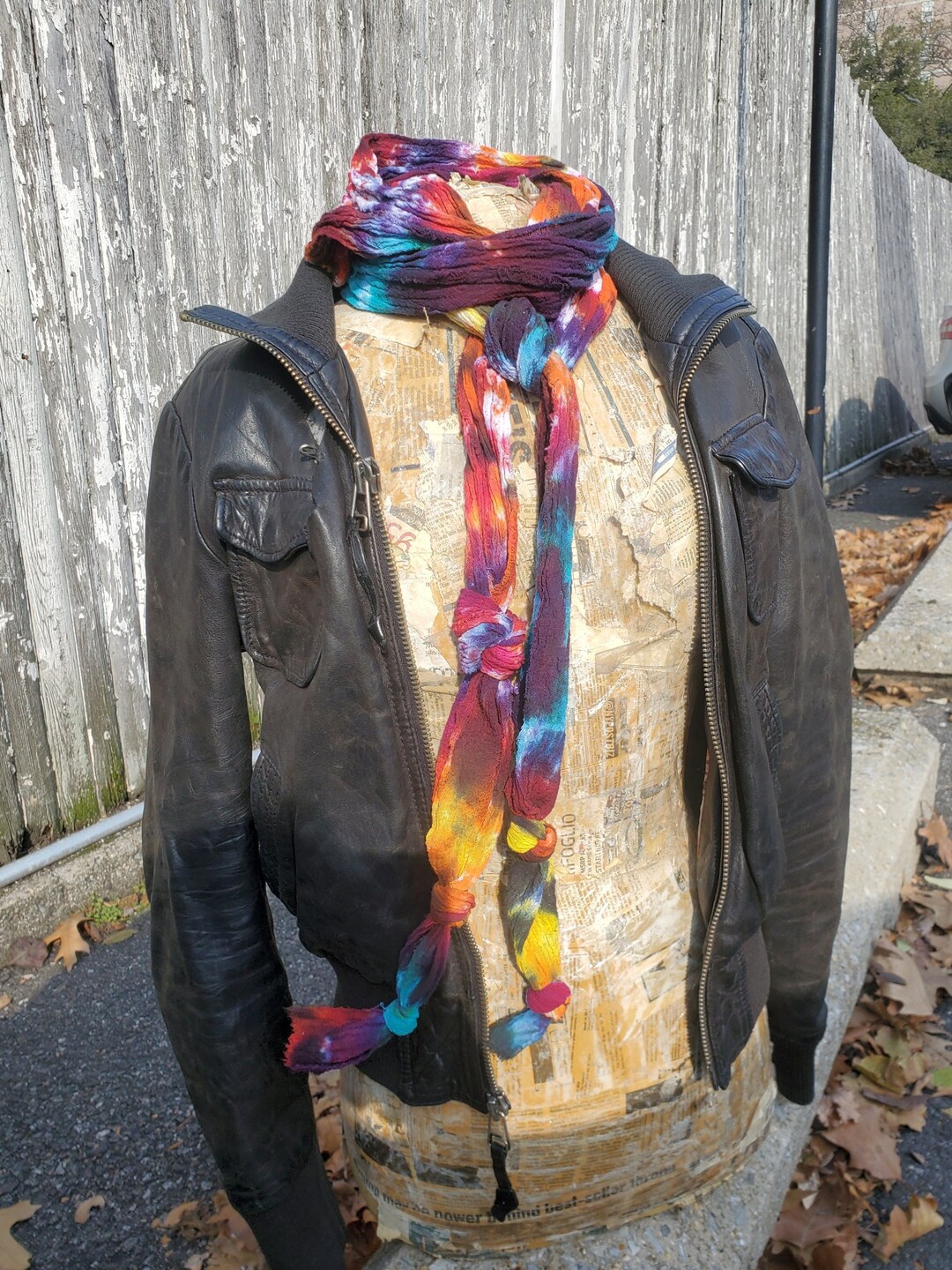 Knotted Extra Long Rainbow Galaxy Rockstar Scarf - Etsy