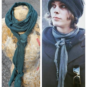 DARK RED Tie Dye Rockstar Scarf, Extra Long, Knotted - Etsy