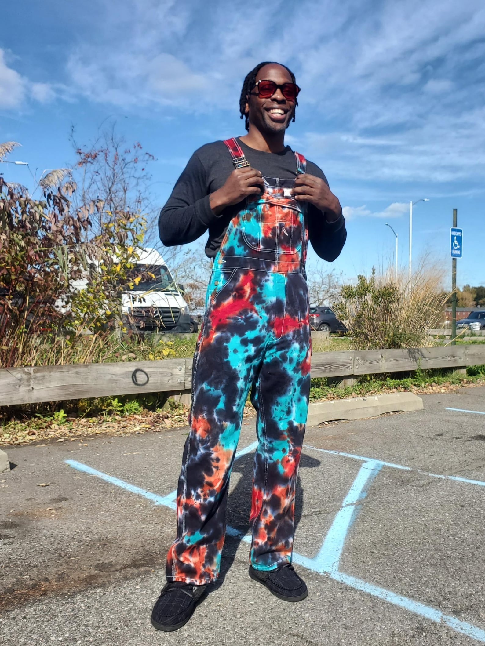 Tie Dye Musician Cotton Overalls - Etsy