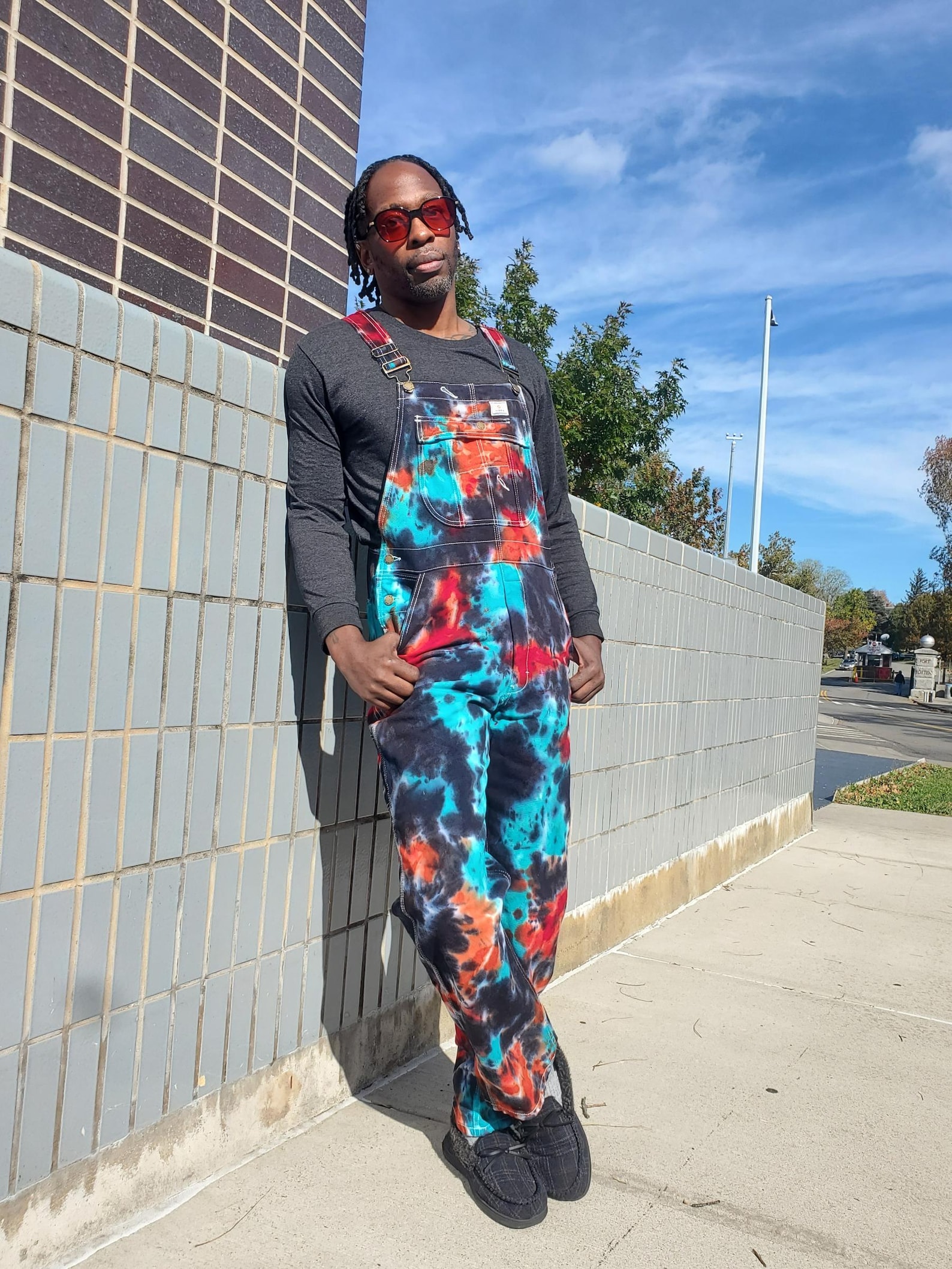 Tie Dye Musician Cotton Overalls - Etsy