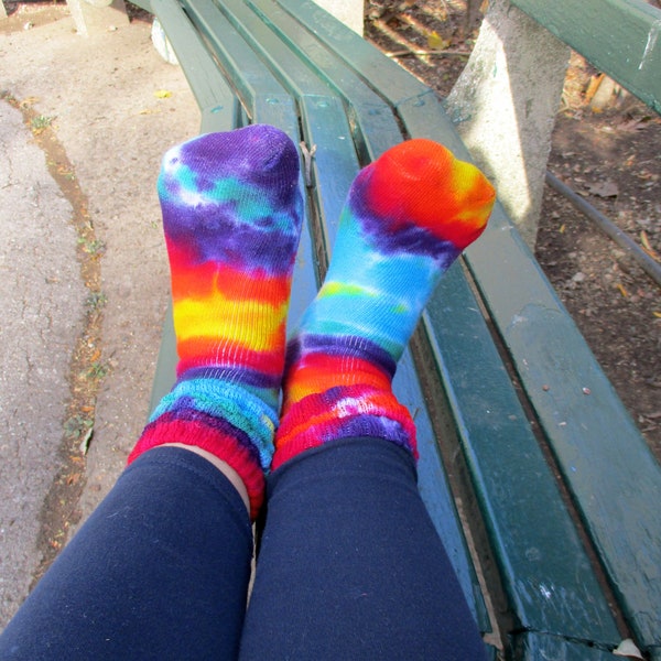 Rainbow Socks - Etsy