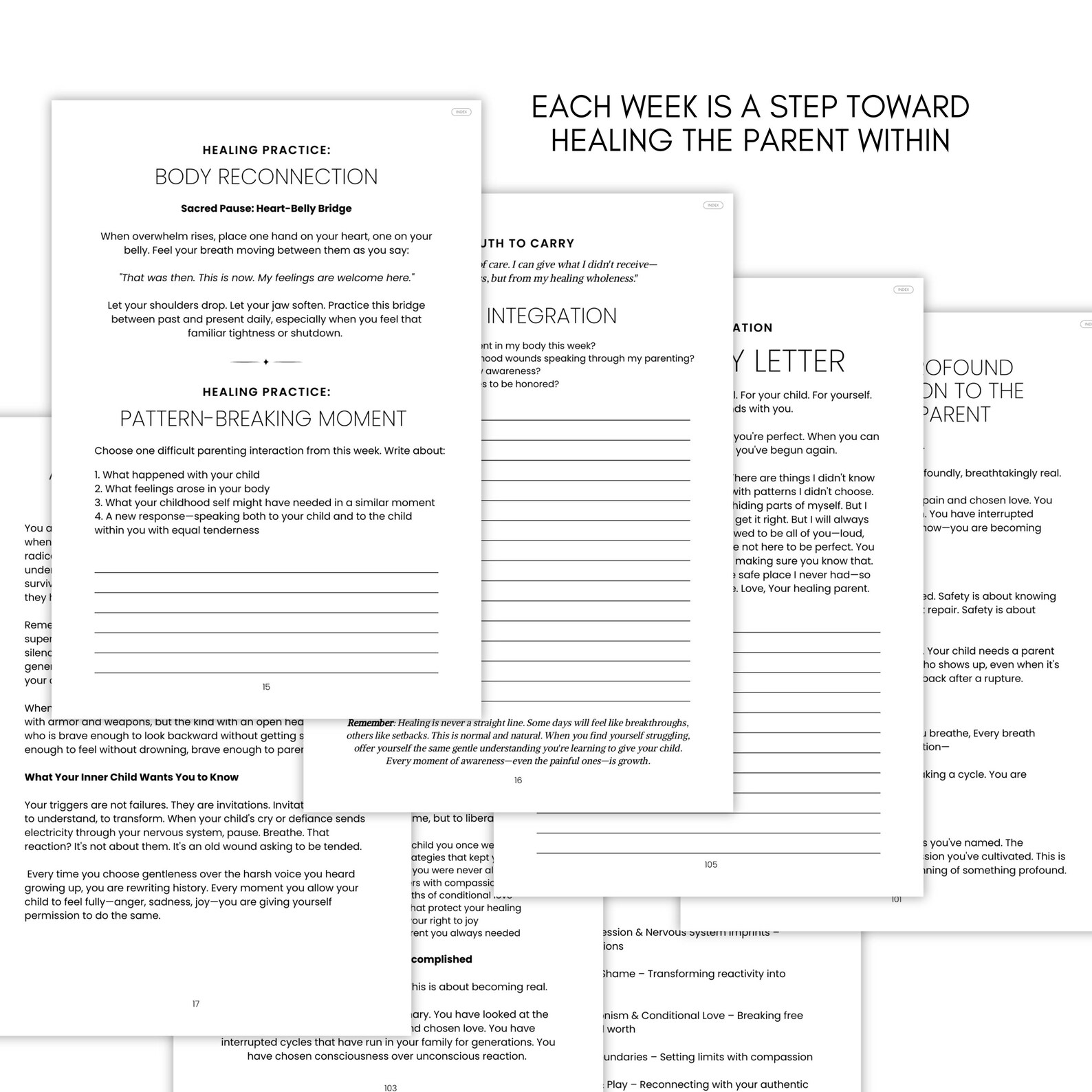 FOUNDATIONS: the 8-week Healing Journal That Helps Parents Break ...