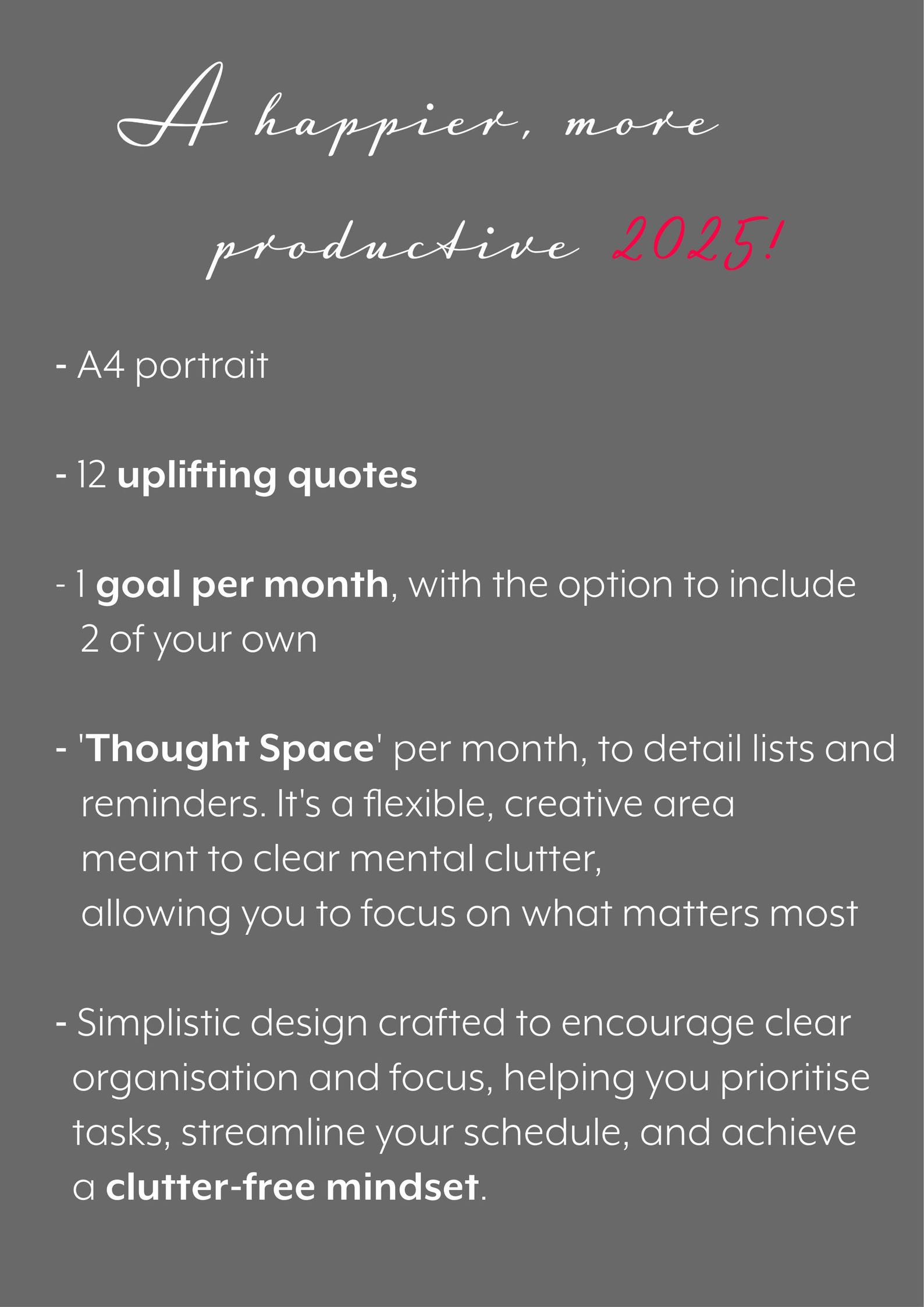 2025 Feel Good Calendar - Etsy