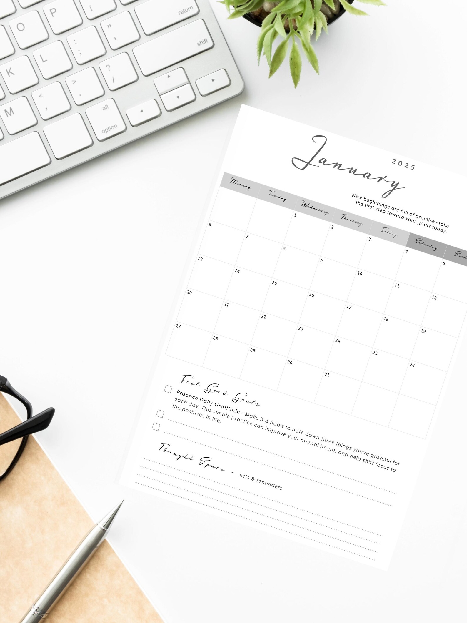 2025 Feel Good Calendar - Etsy