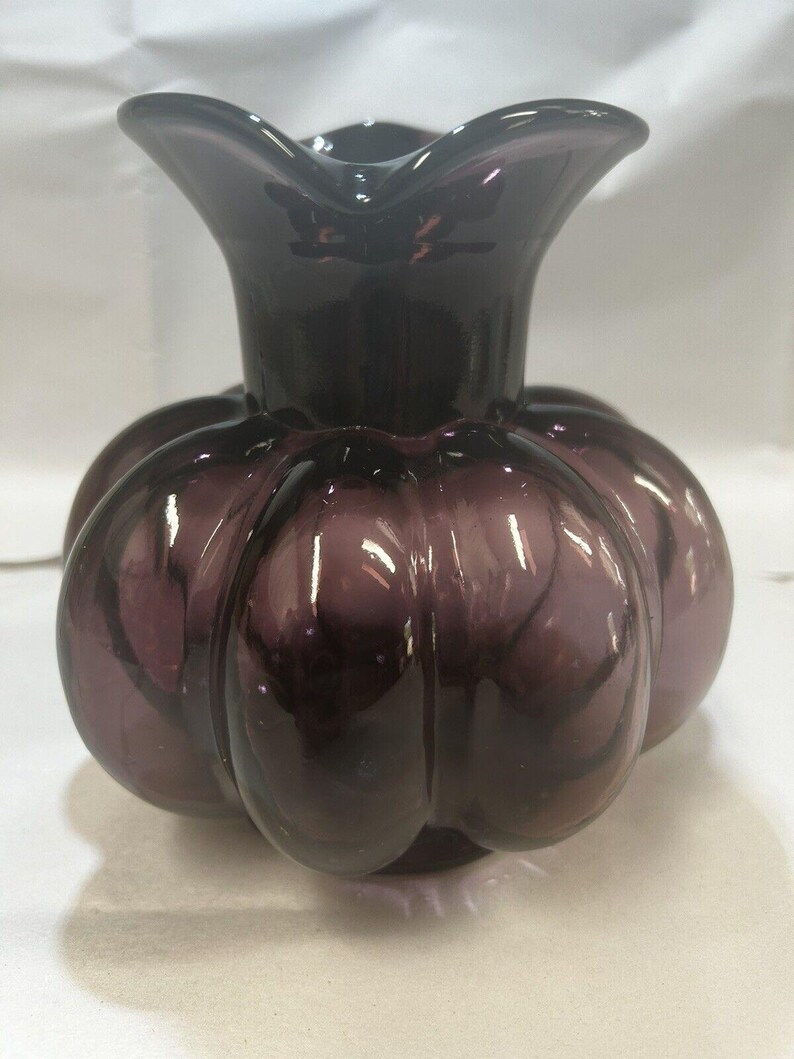 Vintage Midcentury Clevenger Brothers Glass Works Cantaloupe Jug ...