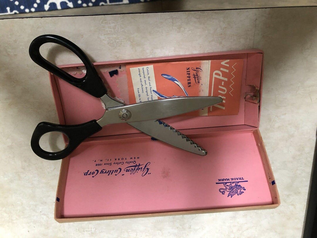 Vintage Griffon Tru-pink Pinking Shears IN Original BOX - Etsy