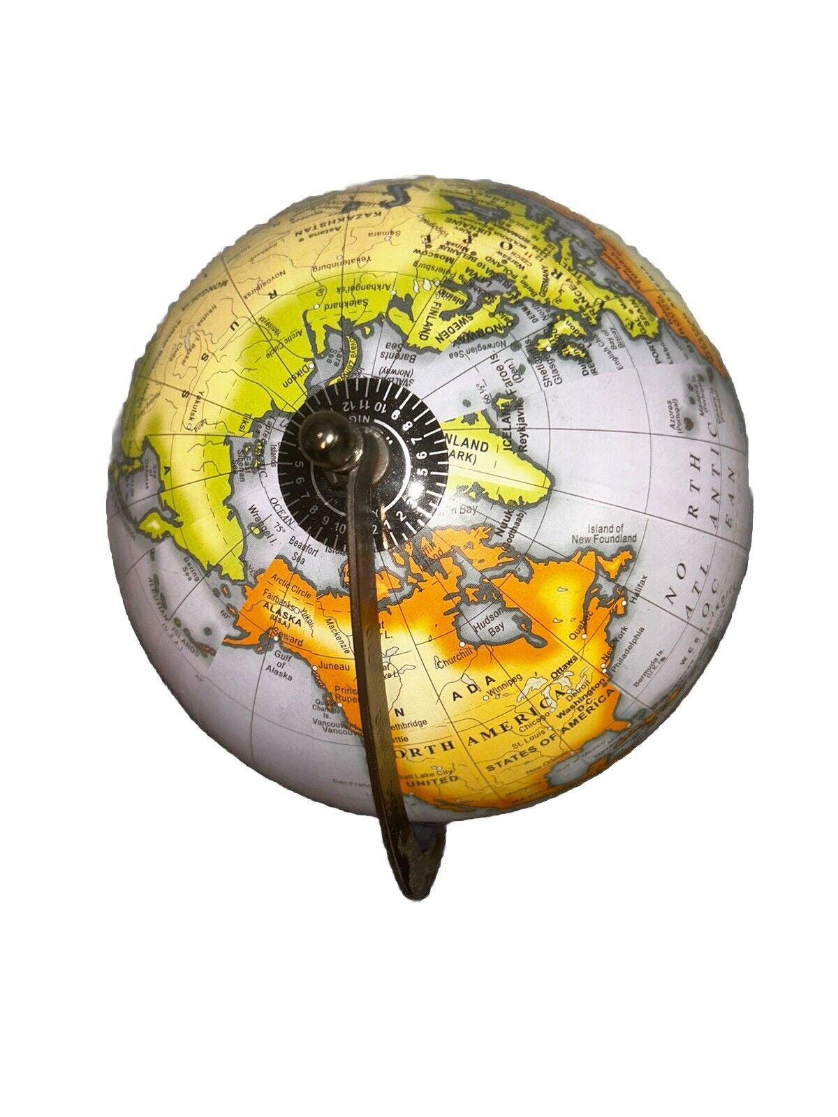 Rare Find: Desktop Spinning Rotating Globe With Drawer - Etsy