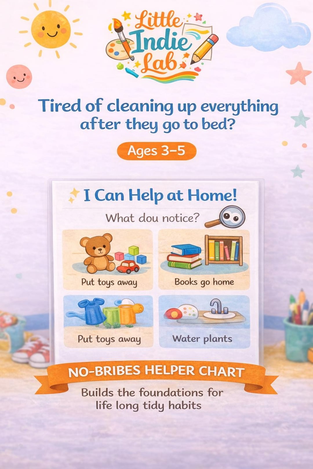 I Can Help at Home | Printable Visual Prompt for Ages 3-5 - Etsy