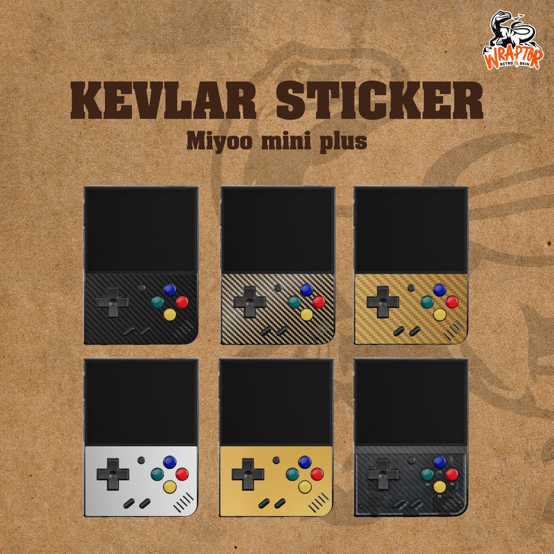 Carbon Kevlar Edition Skin Sticker for Miyoo Mini Plus (device Not ...