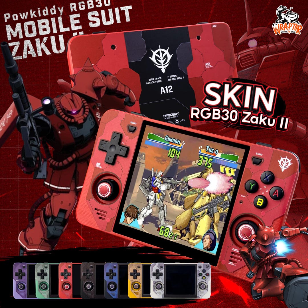 ZAKU Edition Skin Sticker for Powkiddy RGB30 (device Not Included) - Etsy