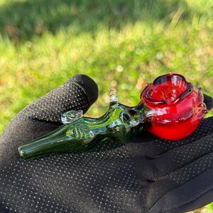 Rose Glass Smoking Pipe , Tobacco Pipe , Hand Pipe , Spoon Pipe , Gift ...