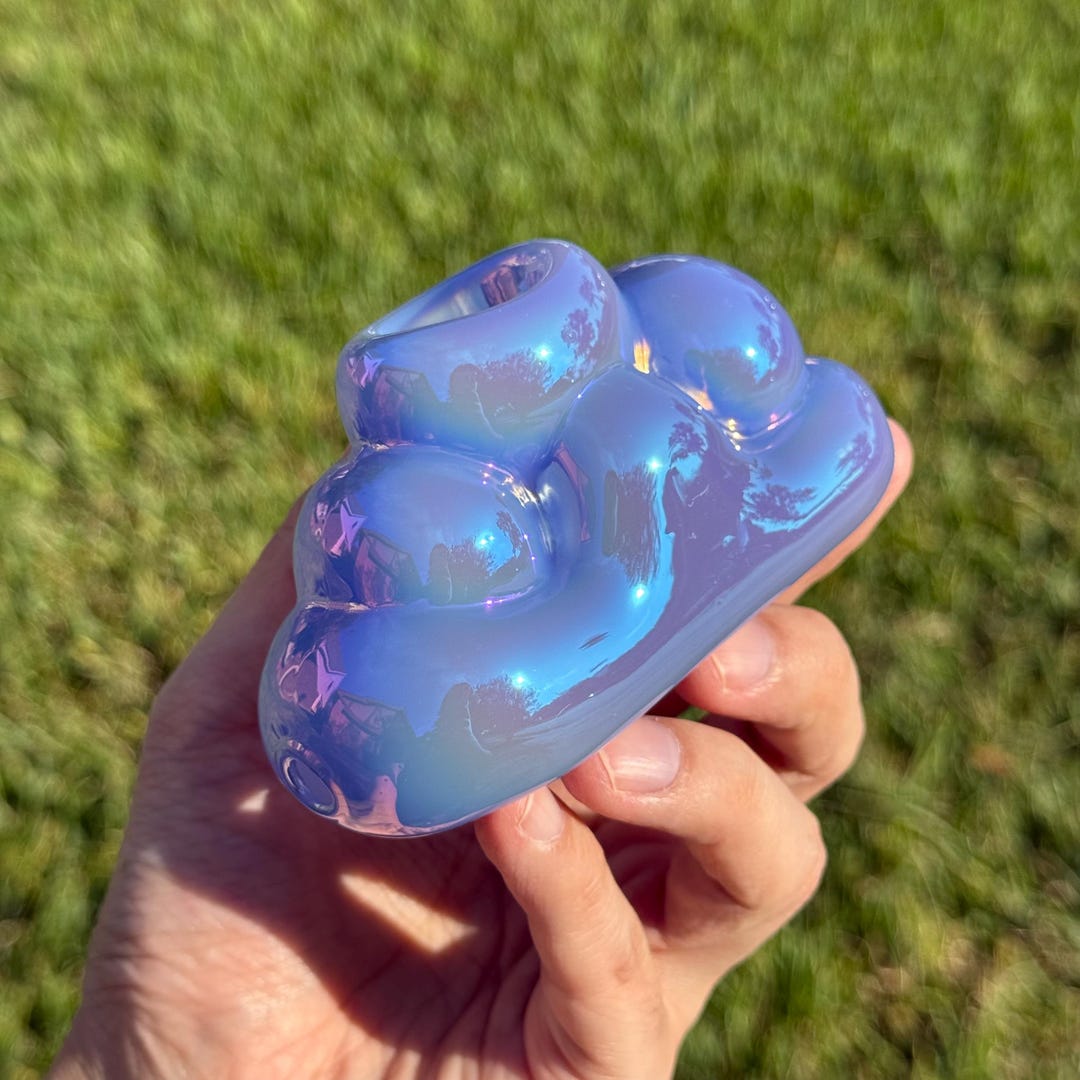 Cloud Glass Smoking Pipe , Tobacco Pipe , Hand Pipe , Spoon Pipe , Gift ...