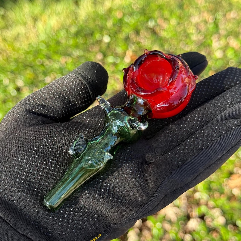 Glass Rose Pipes - Etsy