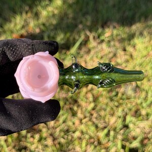 Rose Glass Smoking Pipe , Tobacco Pipe , Hand Pipe , Spoon Pipe , Gift ...