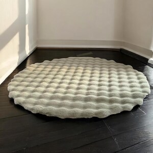 Bubble Plush Round Rug for Bedroom - Many Colors and Sizes Available - Etsy