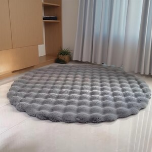 Bubble Plush Round Rug for Bedroom - Many Colors and Sizes Available - Etsy