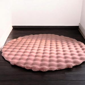 Bubble Plush Round Rug for Bedroom - Many Colors and Sizes Available - Etsy