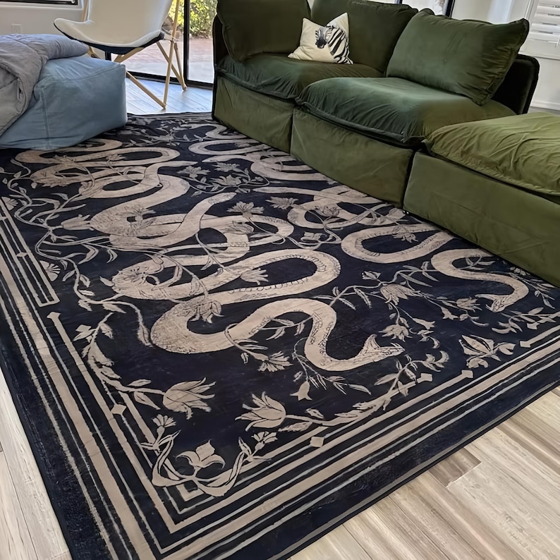 Snakes Area Rug - Large Area Rug - Living Room Bedroom Lounge Rug ...