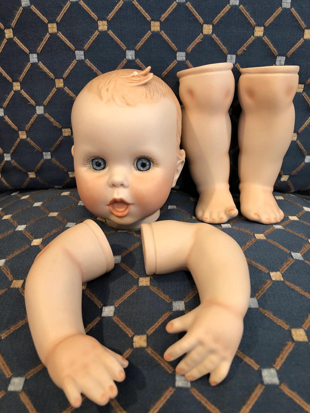 Unassembled Vintage Byron Molds Large Porcelain BJD Doll Kit for DIY ...