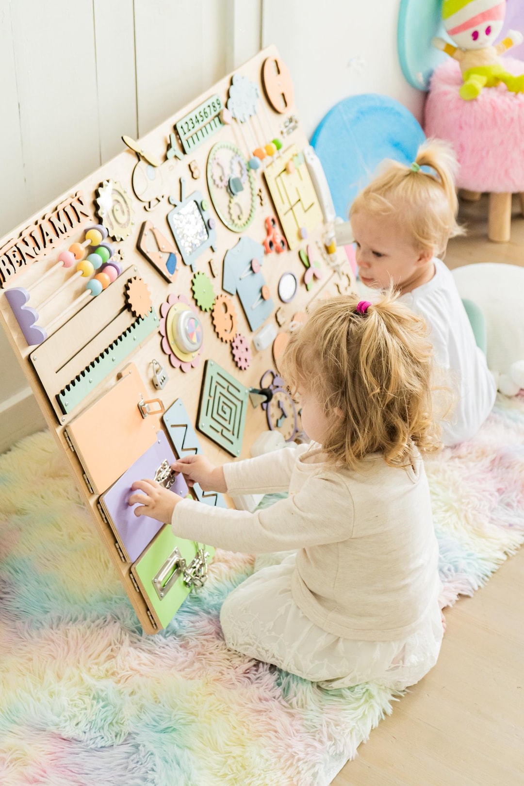 Busy Boards 1 Year Old, Activity Board for Fine Motor Skills ...