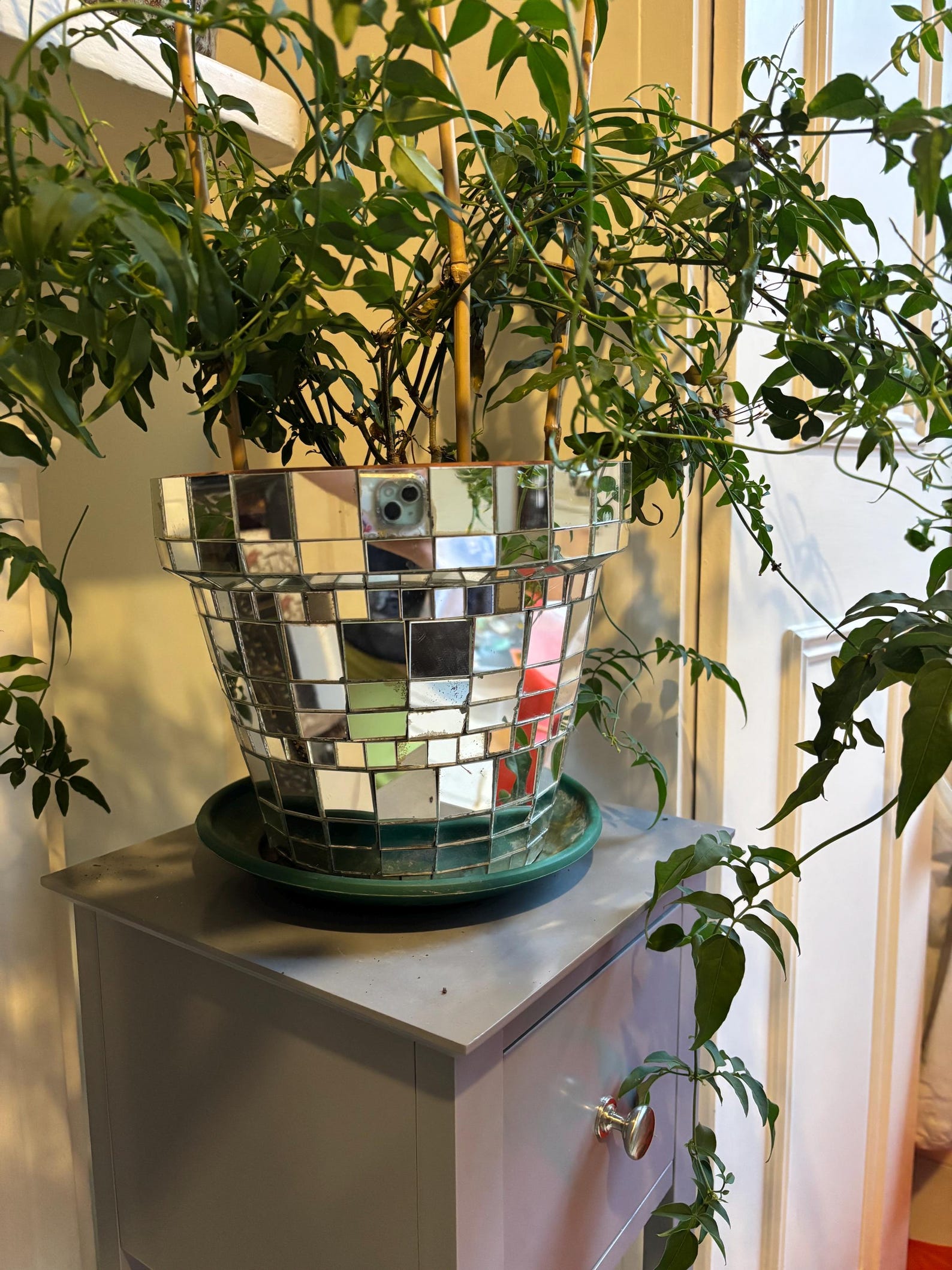 Disco Ball Mosaic Flower Pot - Etsy