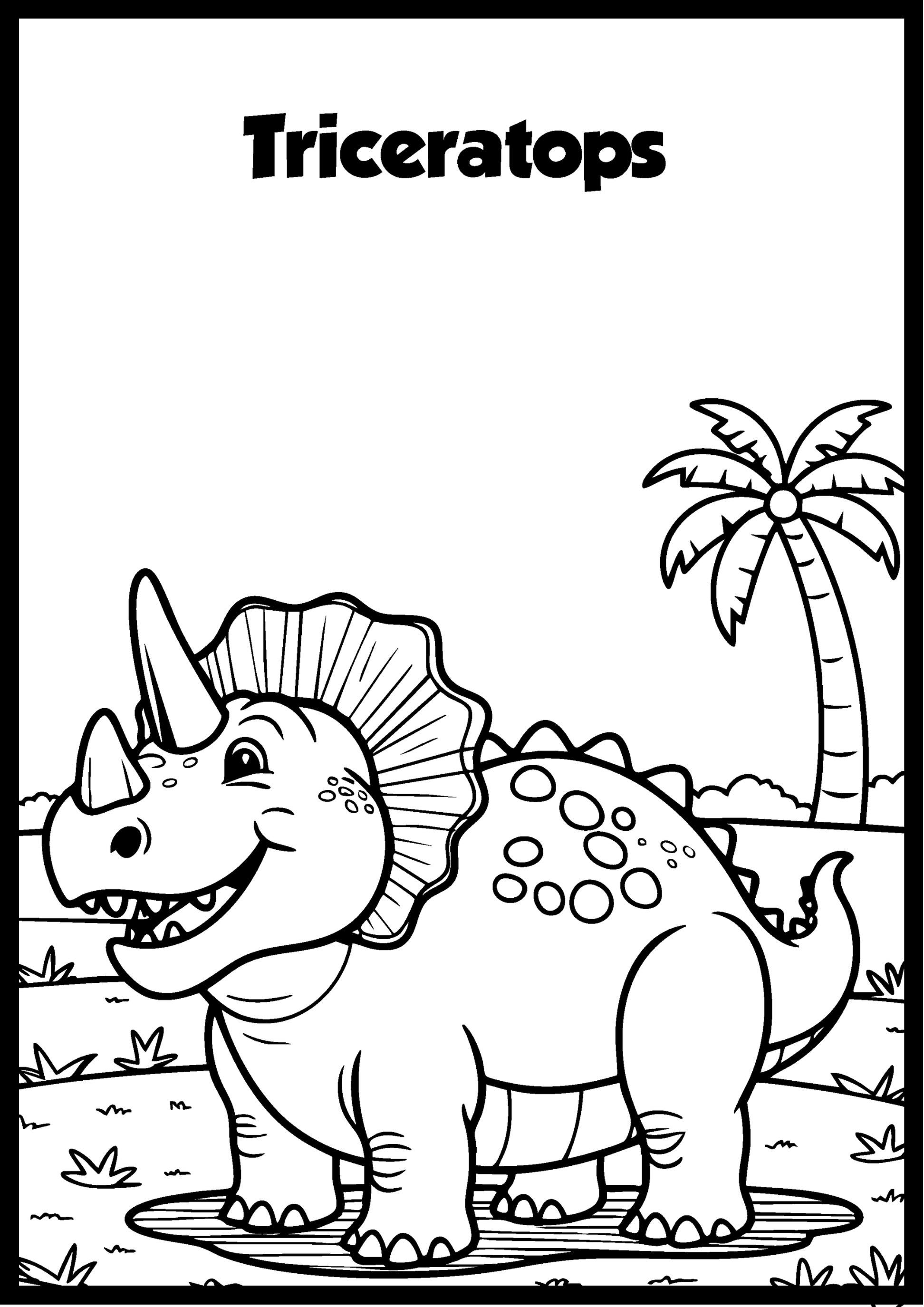 10 Pages Dinosaur Coloring Adventure Book for Kids for All Ages - Etsy