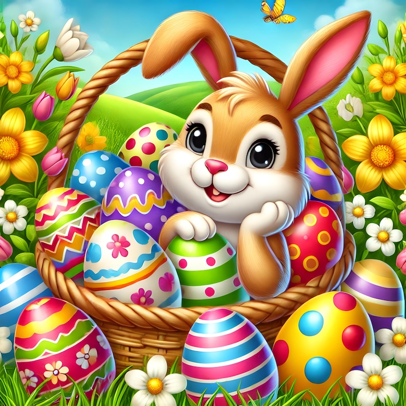 Printable Easter Coloring Pages for Kids – Fun Bunny & Egg Activity ...