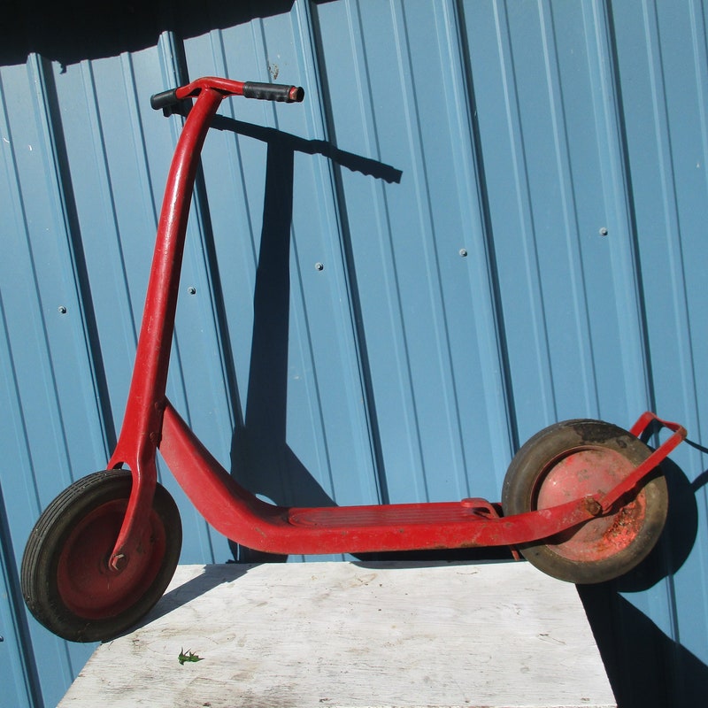 Red Scooter - Etsy
