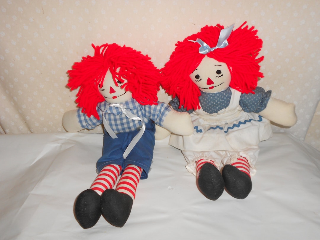 Raggedy Ann and Andy Vintage Home Made - Etsy