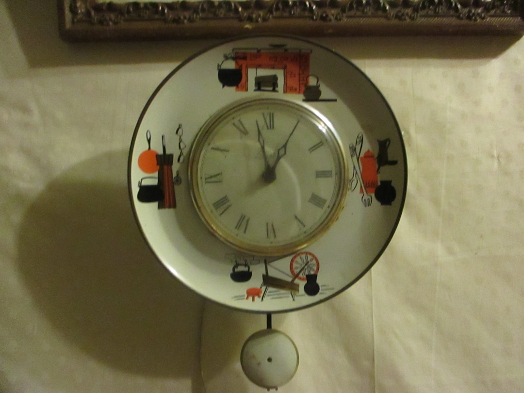 Spartus Kitchen Pendulum Vintage Wall Clock Don't Work - Etsy