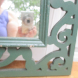 Mirror Ornate Green Frame Vintage - Etsy
