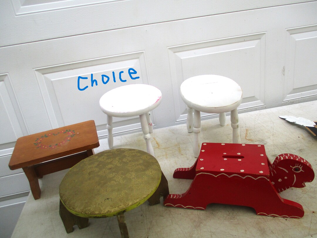 Wood Stool Bench Step Vintage Home Decor CHOICE - Etsy