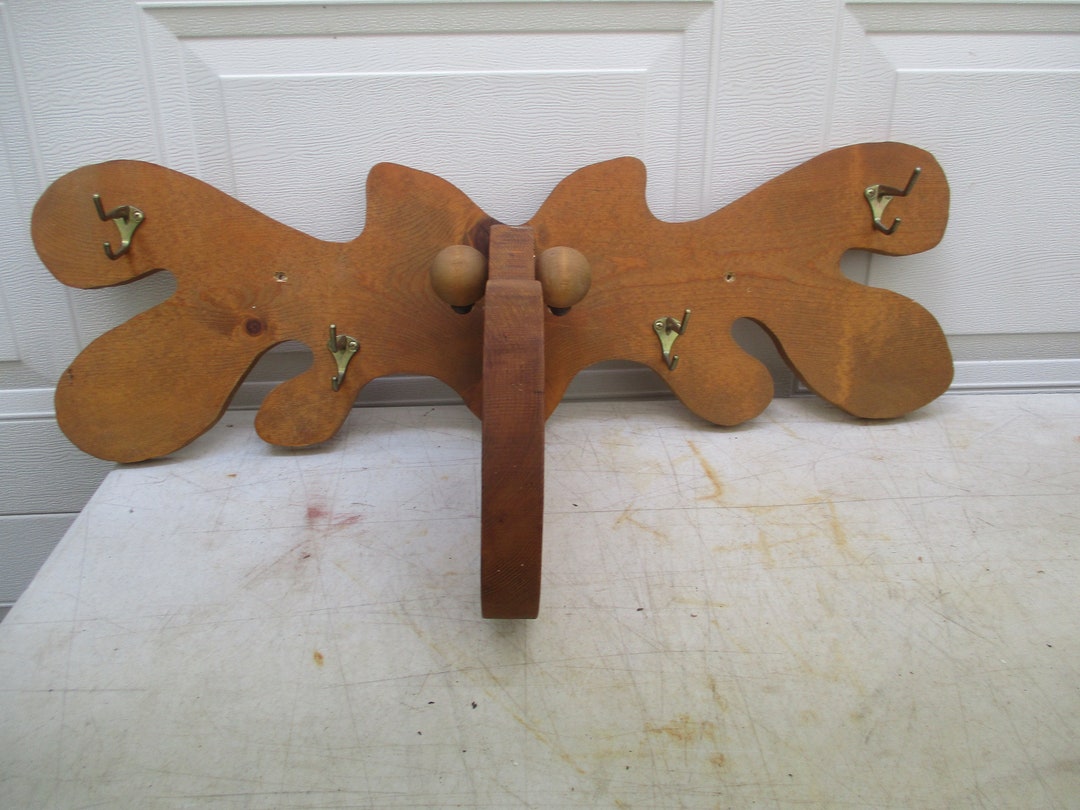 Moose Coat Shelf Rack Cabin Decor Vintage Large - Etsy