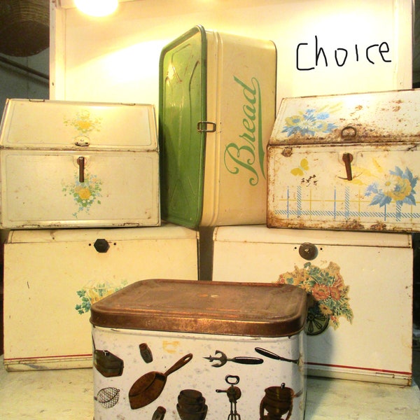 Vintage Bread Box - Etsy