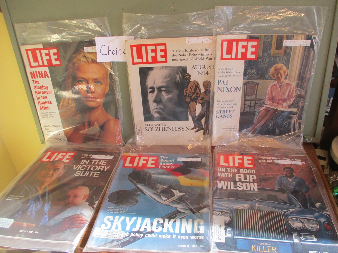 Life Magazines Vintage From 1972 CHOICE - Etsy
