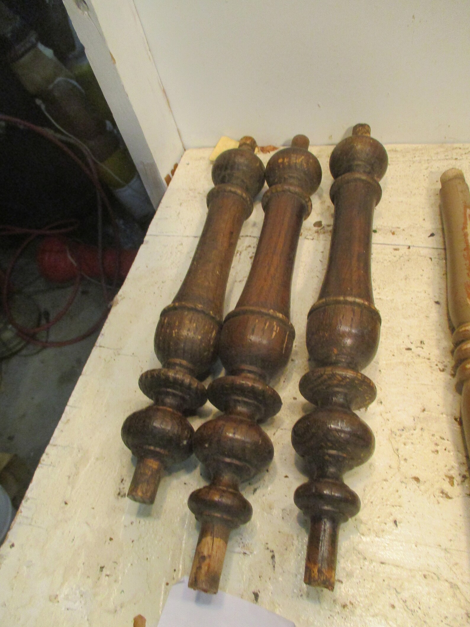 Wood Spindle Legs Architecture Salvage Vintage Furniture Parts Wood ...